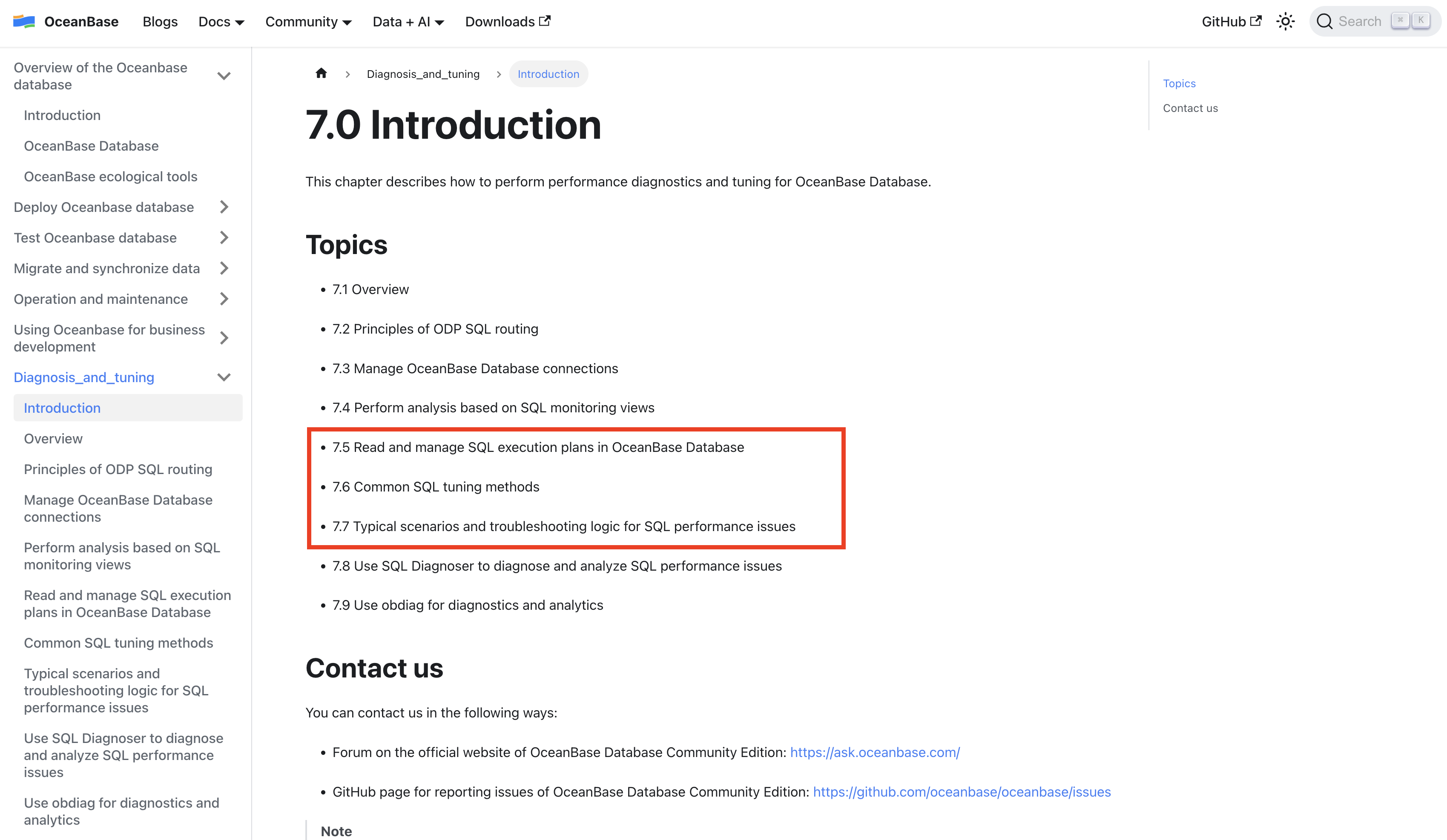 SQL Performance Diagnostics and Tuning | OceanBase