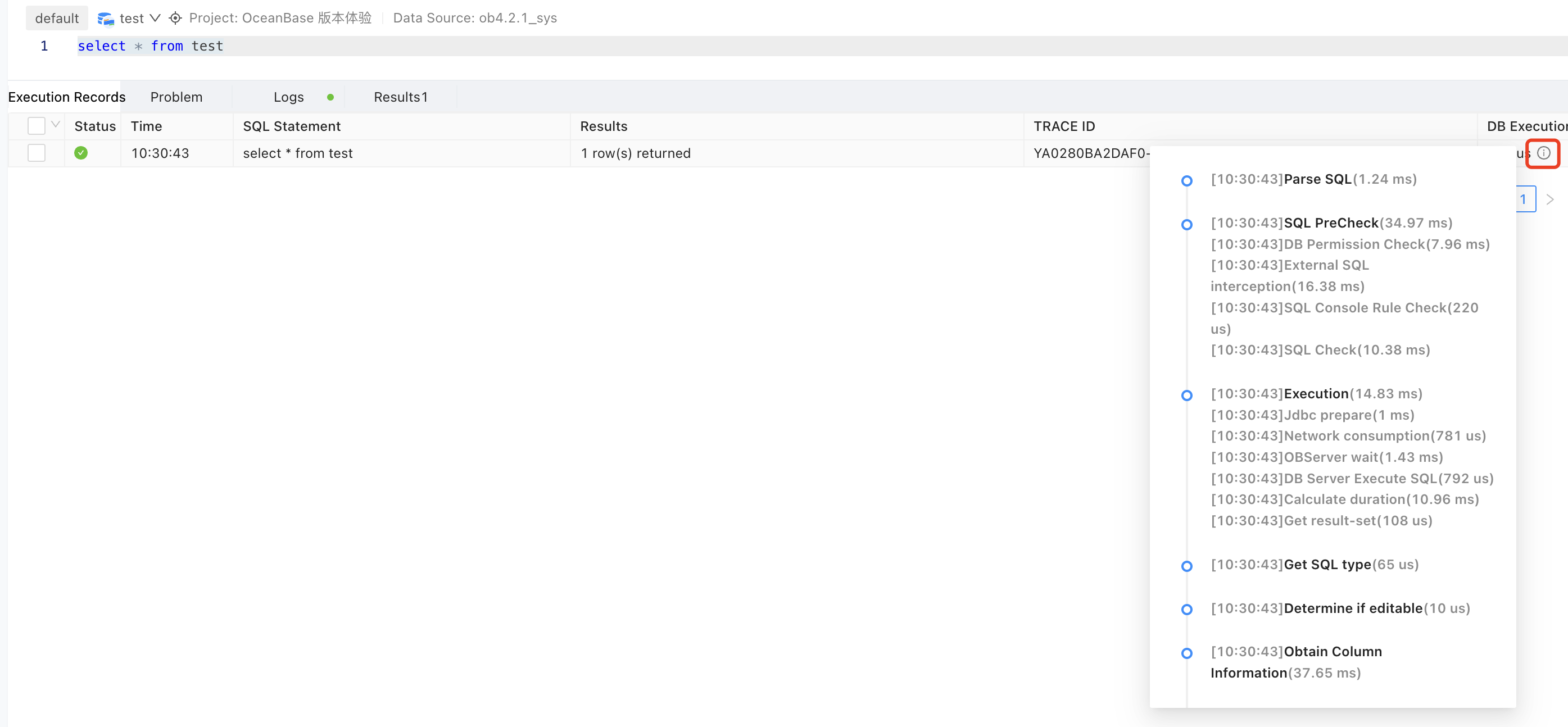 Use ODC for GUI-based SQL development | OceanBase